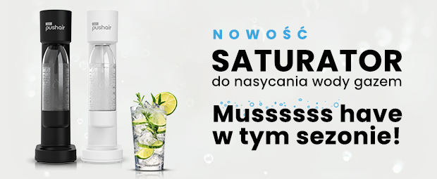 Dafi | Saturator PushAir do wody Butelki Naboje Syropy