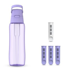 Dafi | butelka filtrująca Solid lavender 700 ml + 4 filtry