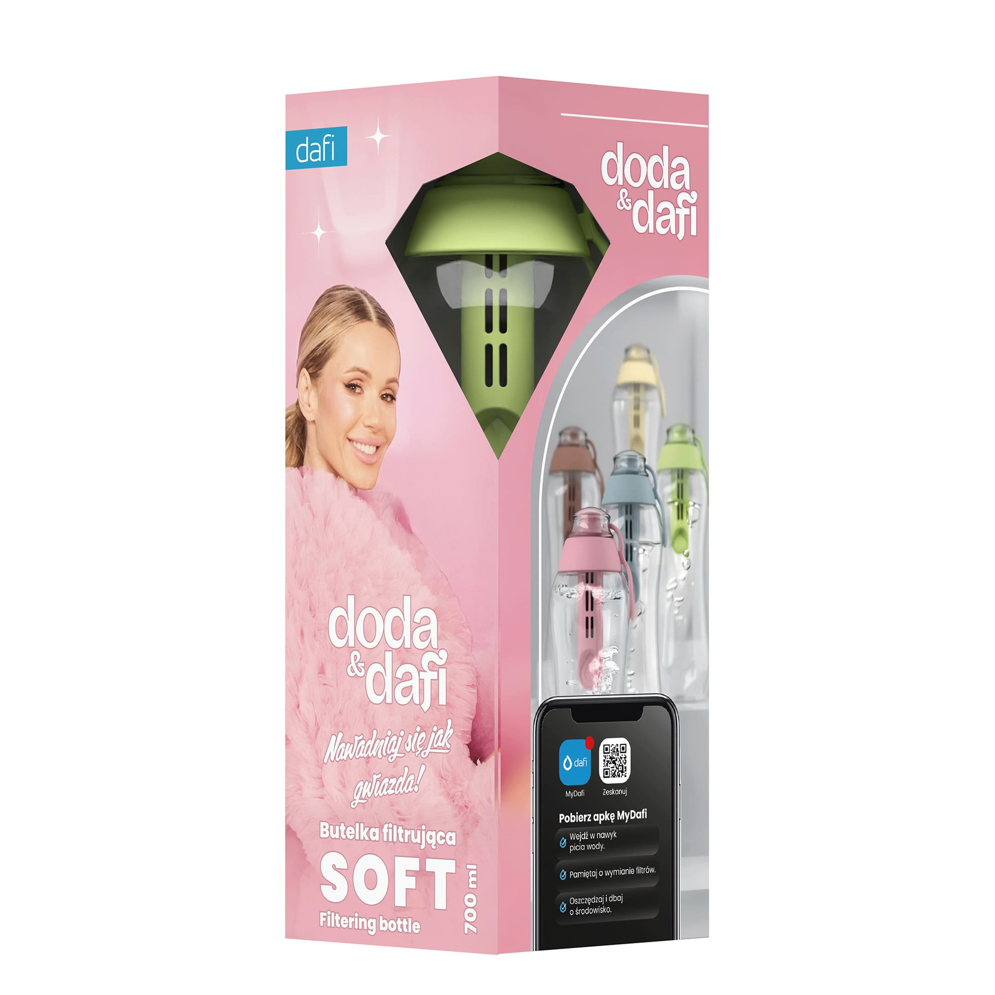 Dafi | butelka filtrująca Soft Pistacjowa 700 ml