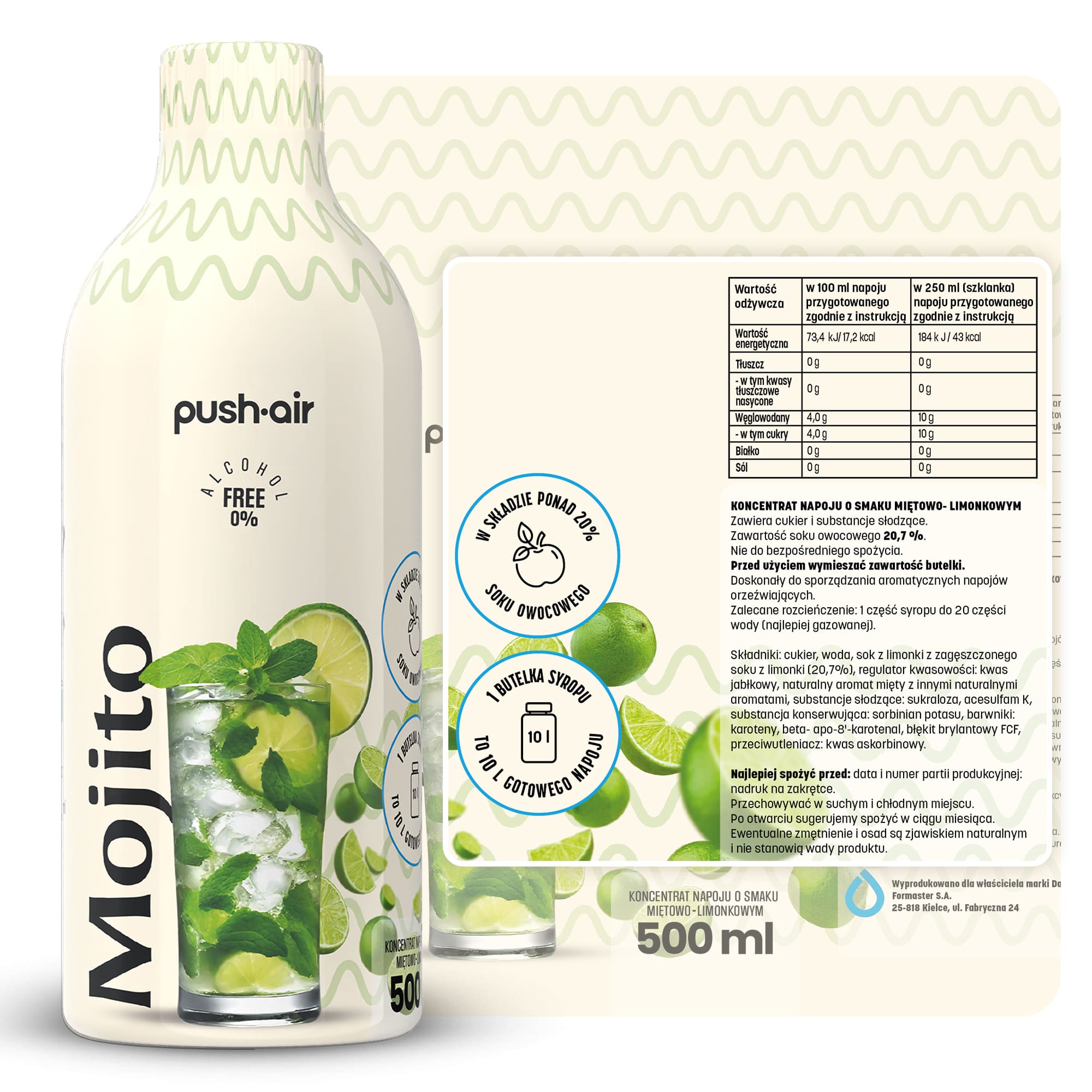 Dafi | syrop do saturatora PushAir Mojito koncentrat do wody
